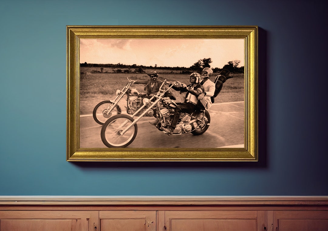 Easy Rider Dennis Hopper, Peter Fonda and Jack Nicholson Framed Wall ...
