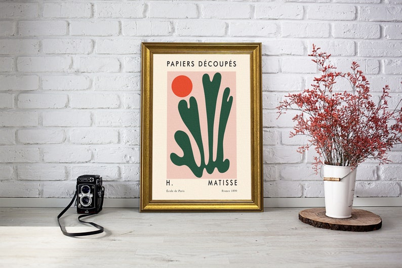 Henri Matisse Exhibition Poster, Matisse Print, Vintage Pink Art, Pop ...
