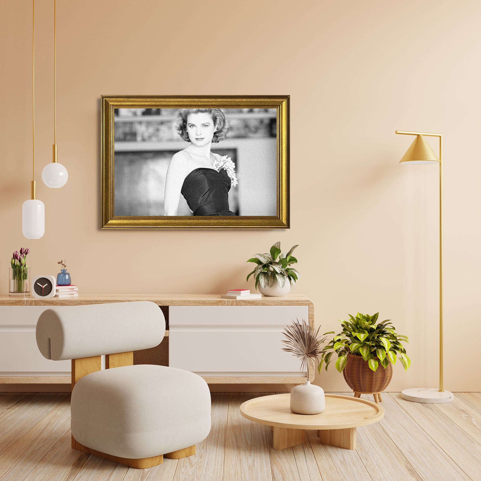 Grace Kelly Framed Wall Art, Grace Kelly Black and White or Sepia ...