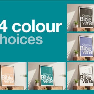 Custom Bible Verse Poster: Minimalist Christian Wall Art (READ ...
