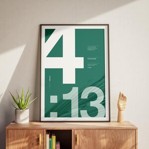 Philippians 4 13 - Bible Verse Poster 8 Colour Options | Simple ...