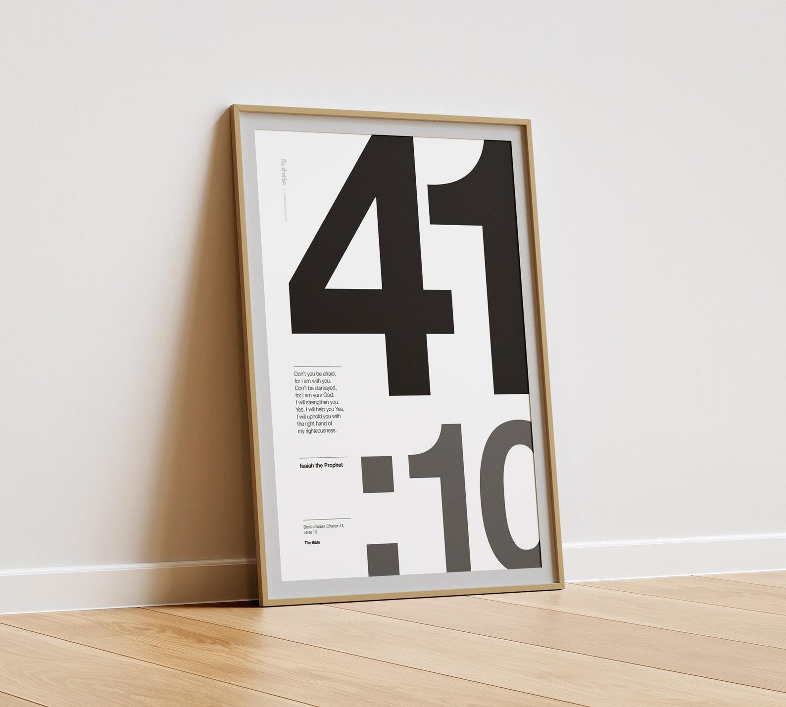 Isaiah 41 10 - Printed Bible Verse Wall Art | 8 Colour Options ...