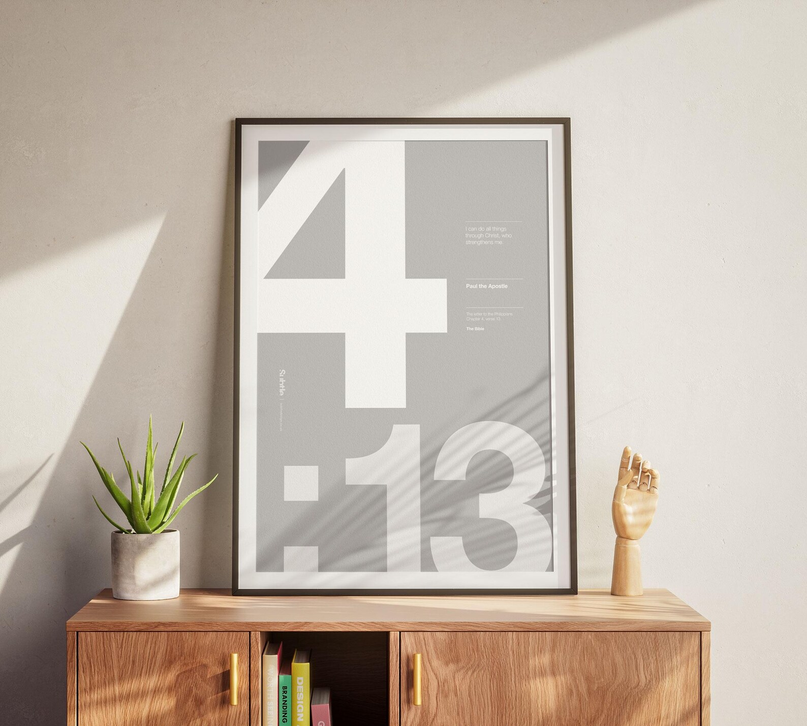 Philippians 4 13 - Bible Verse Poster 8 Colour Options | Simple ...