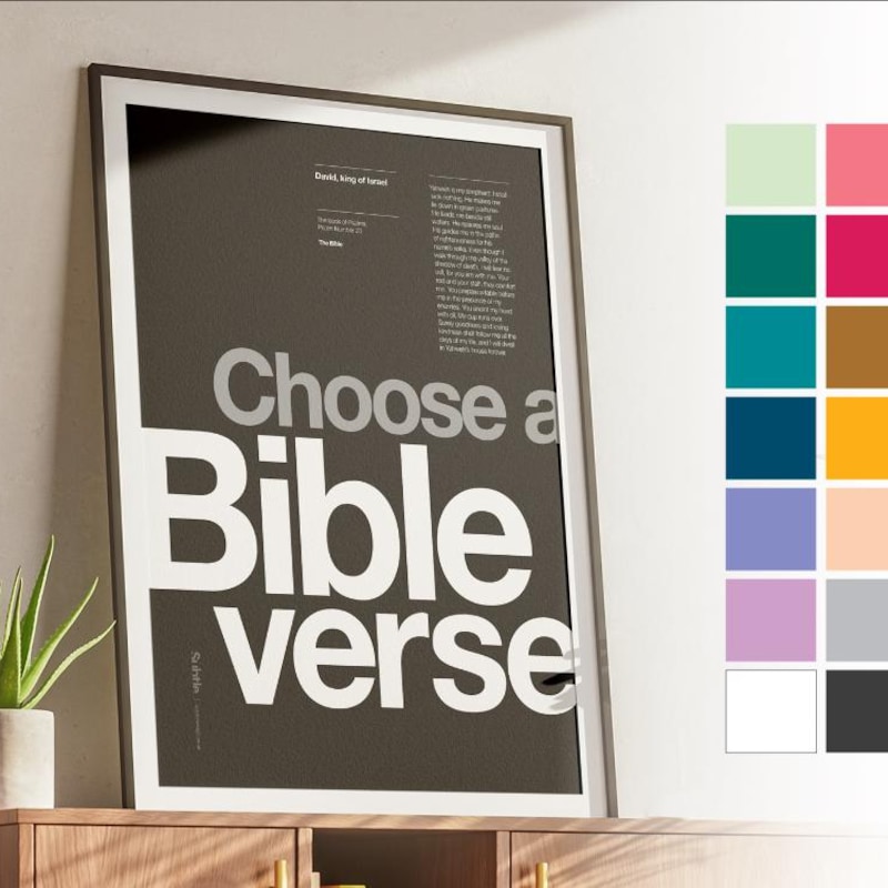 Bible Verse Poster - Etsy