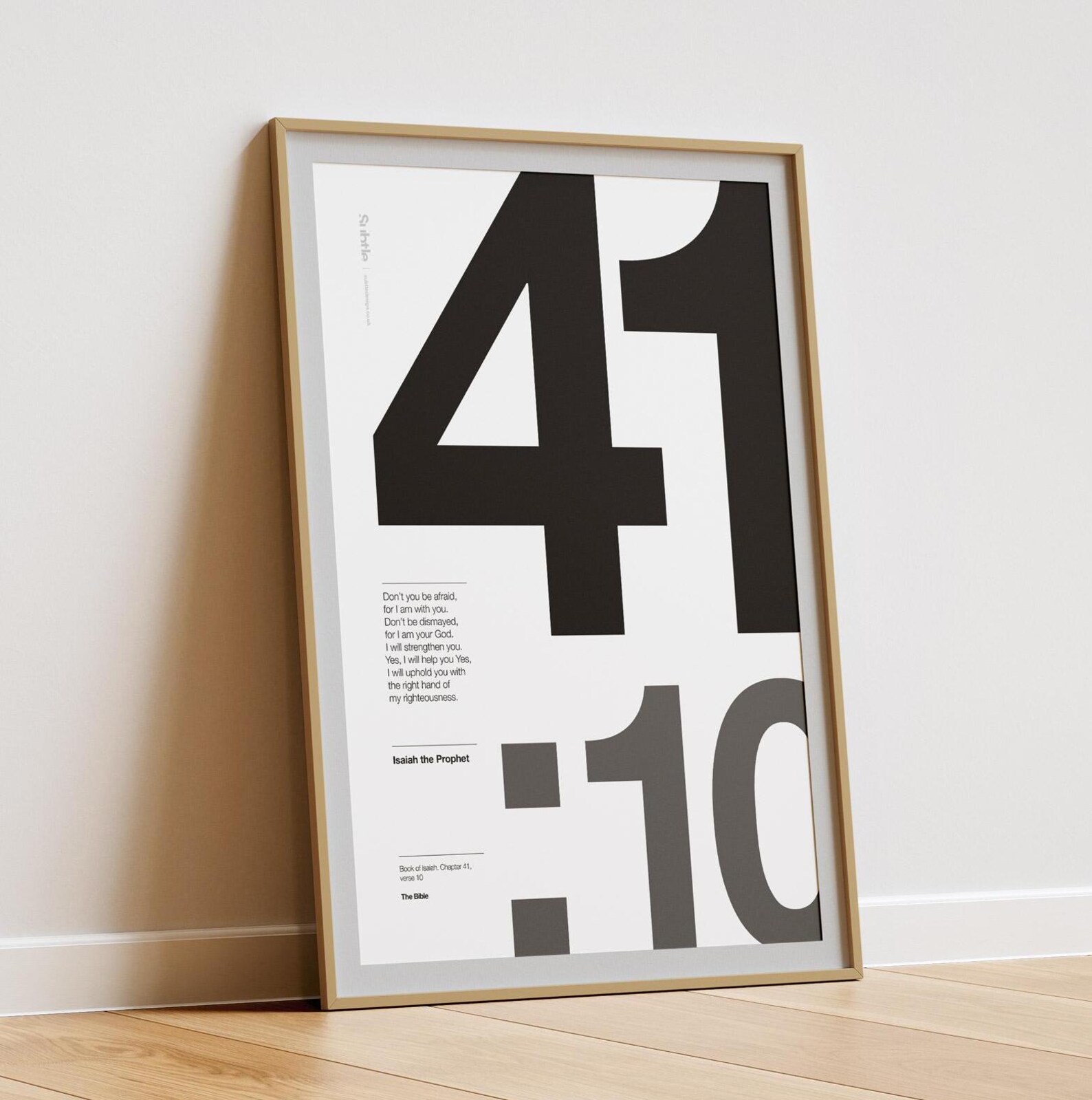 Isaiah 41 10 - Bible Verse Poster 8 Colour Options | Simple Christian ...