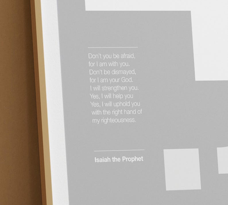 Isaiah 41 10 - Printed Bible Verse Wall Art | 8 Colour Options ...