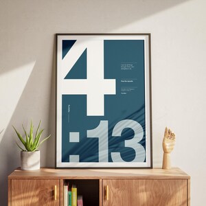Philippians 4 13 - Bible Verse Poster 8 Colour Options | Simple ...