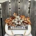 Rustic Farmhouse Style Fall Doorhanger or Table Decor Welcome Sign - Etsy