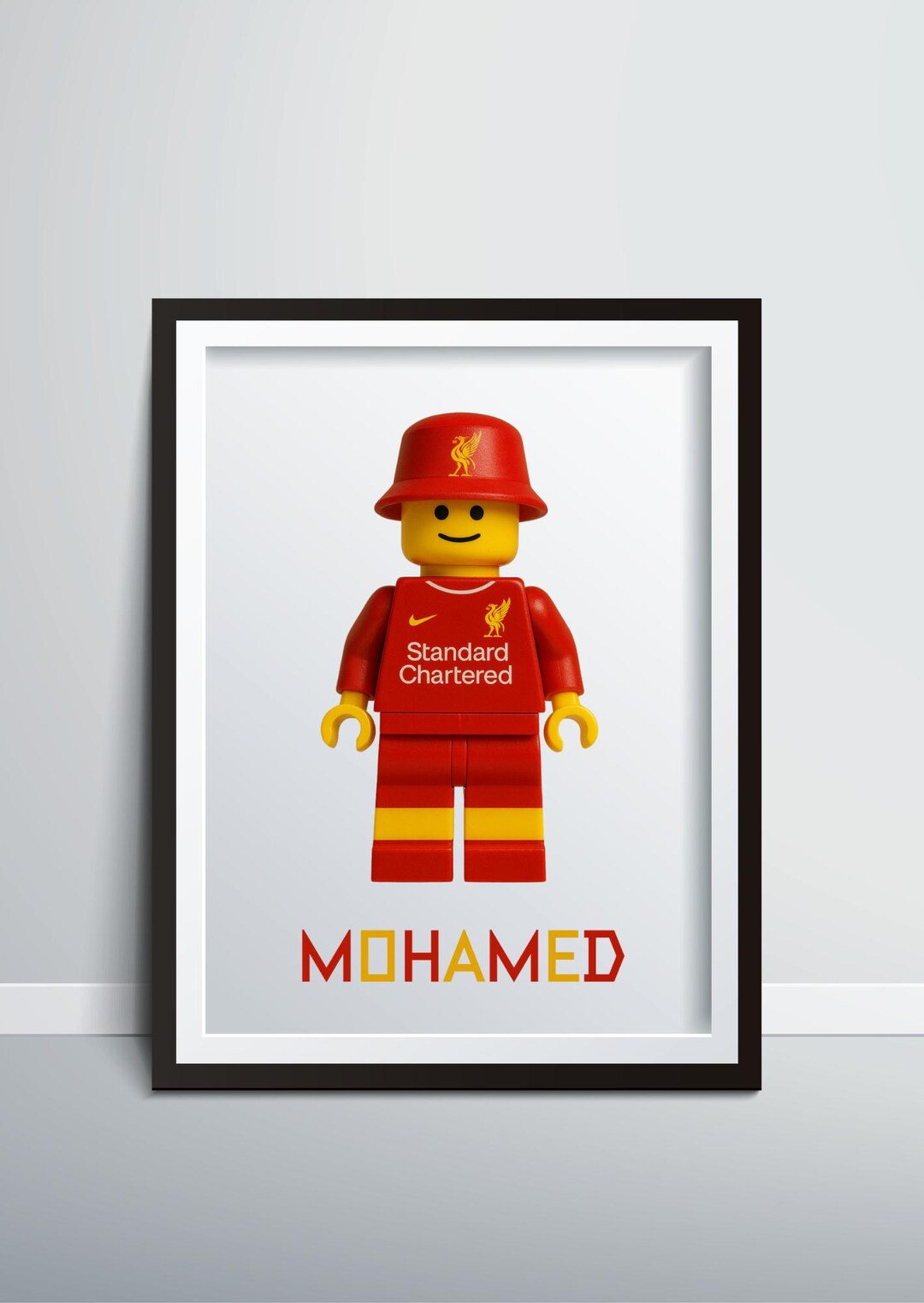 Personalised Liverpool FC Lego Style Print | Custom Football Fan Wall ...