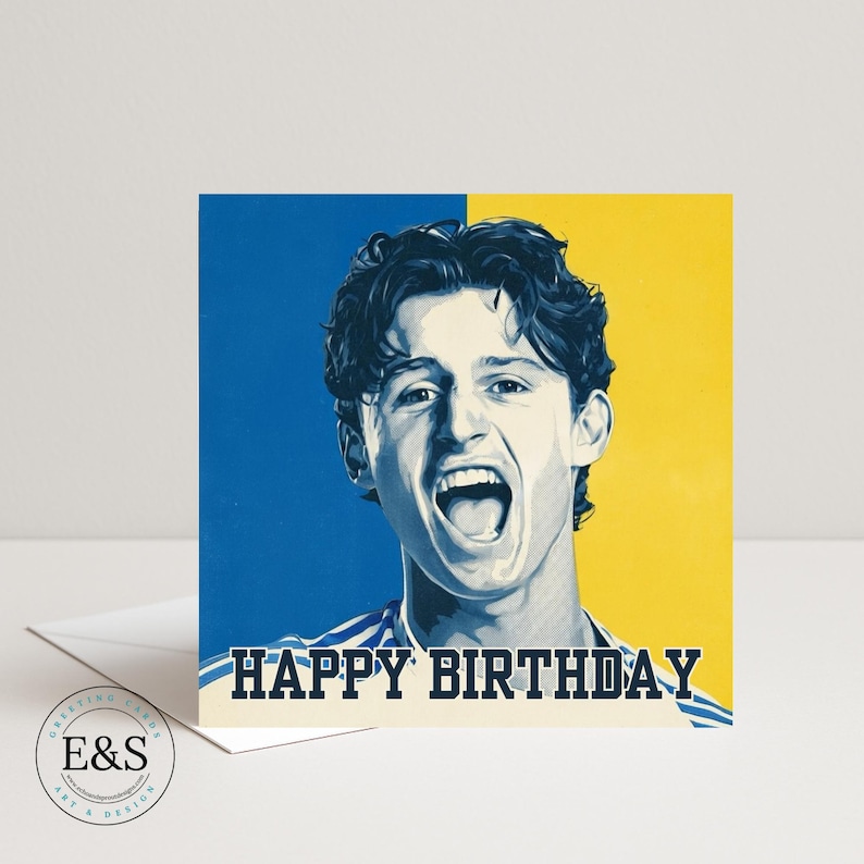 Brendan Aaronson Leeds United Birthday Card | Pop Art Football Fan ...