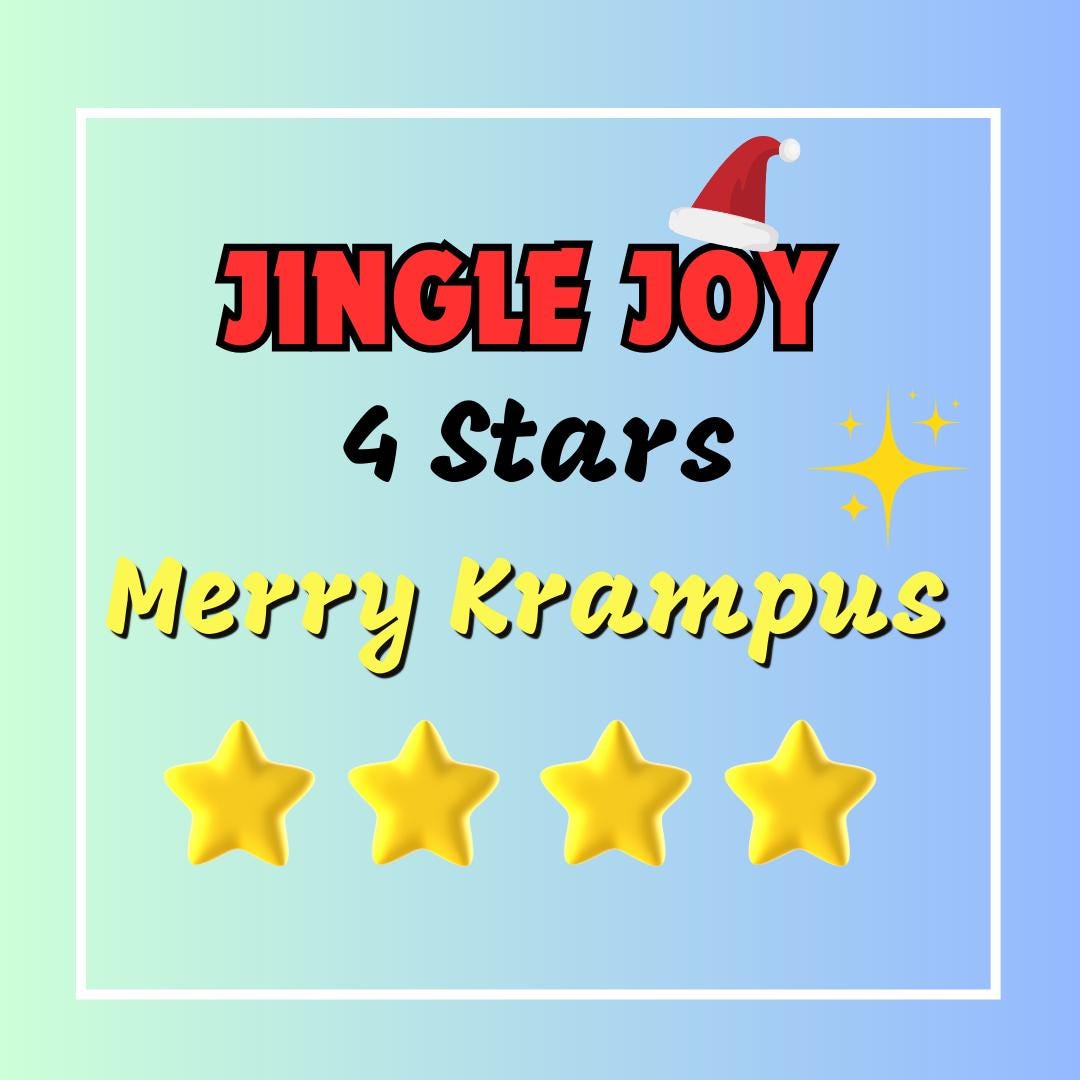 Merry Krampus Set 10 4 Star Monogo - Etsy