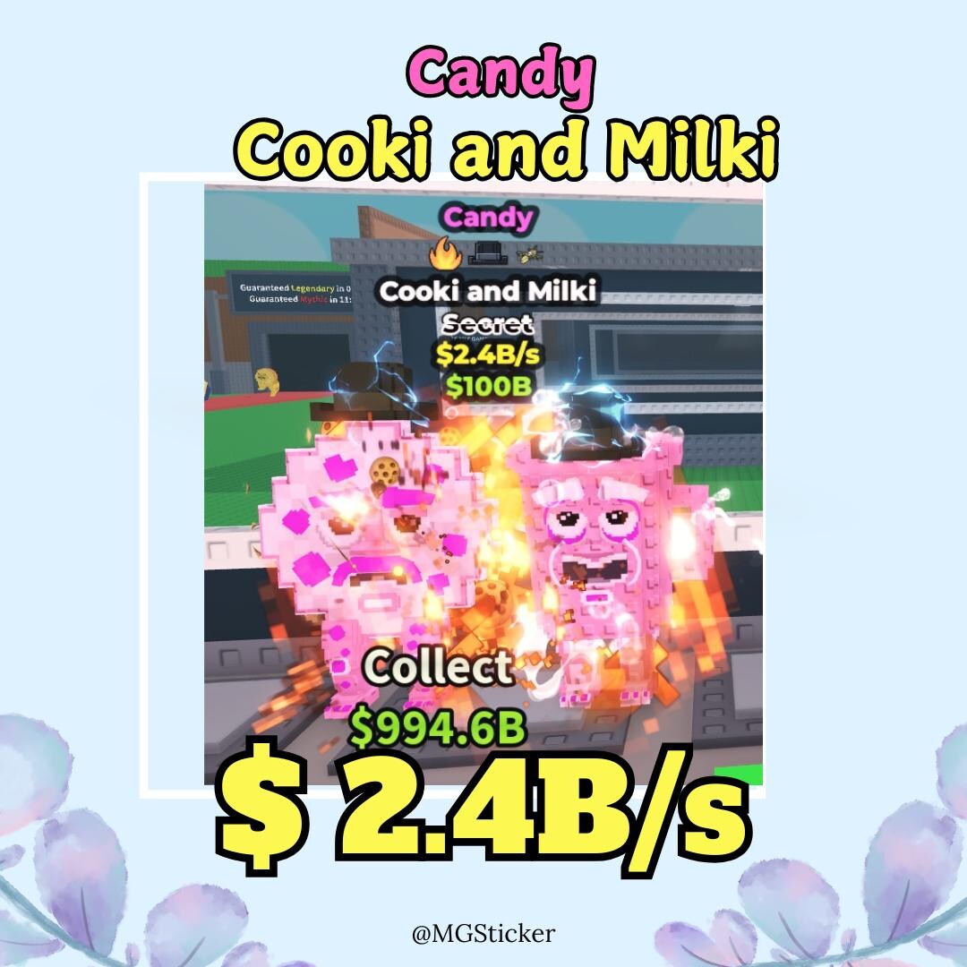 Roblox Steal a Brainrot SAB - Cooki and Milki |2.4b/s| Candy Secret ...