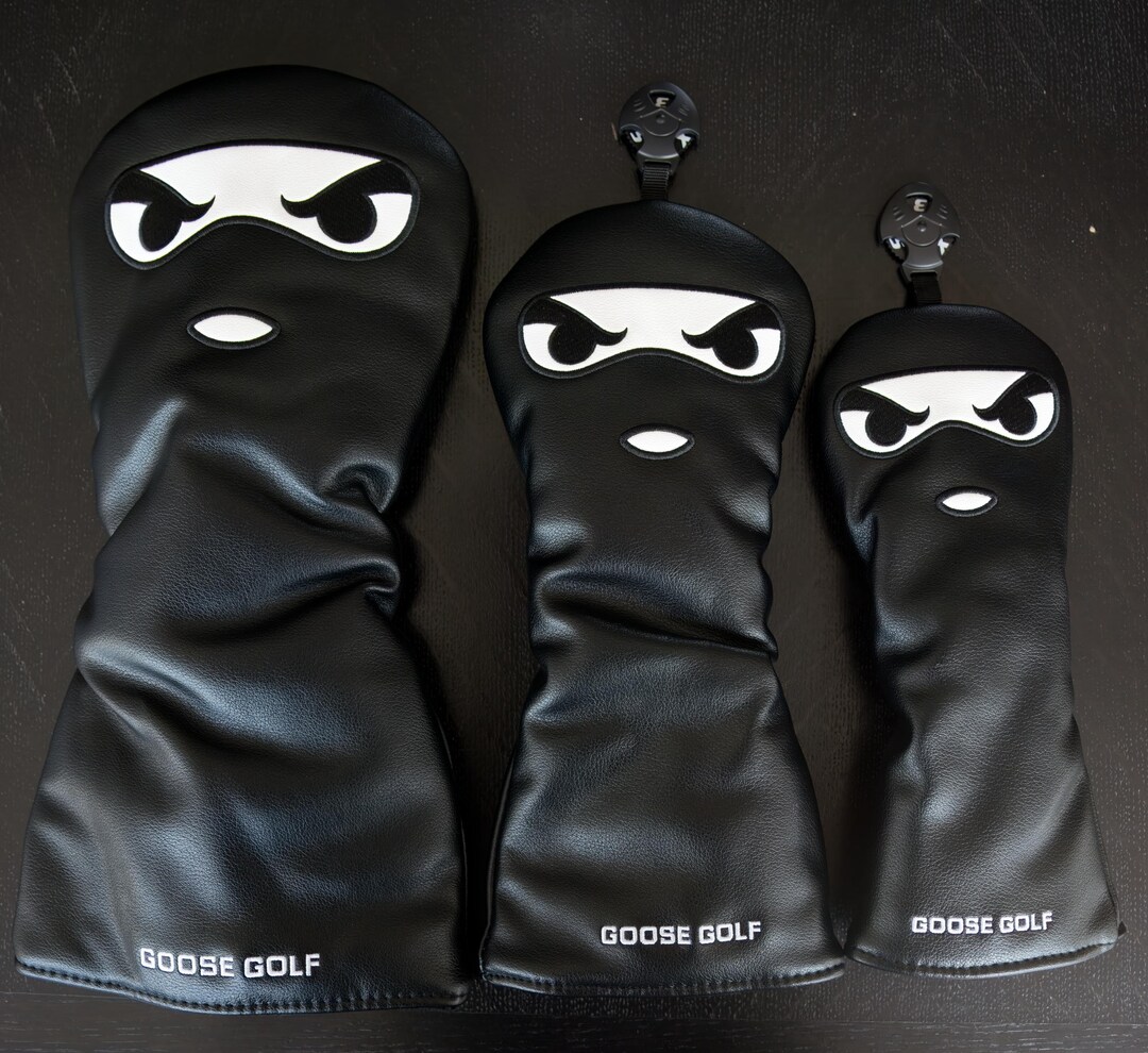 Golf Club Headcovers Ninja for Driver Wood and Hybrid Golf Gift ...