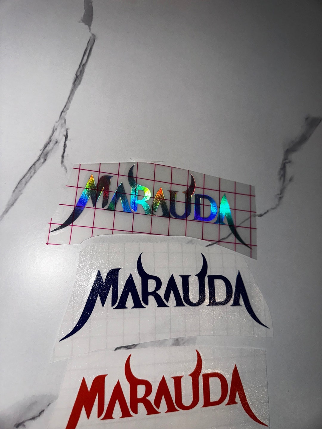 Marauda Decal Sticker Slap Many Colors Holographics and Sizes ...