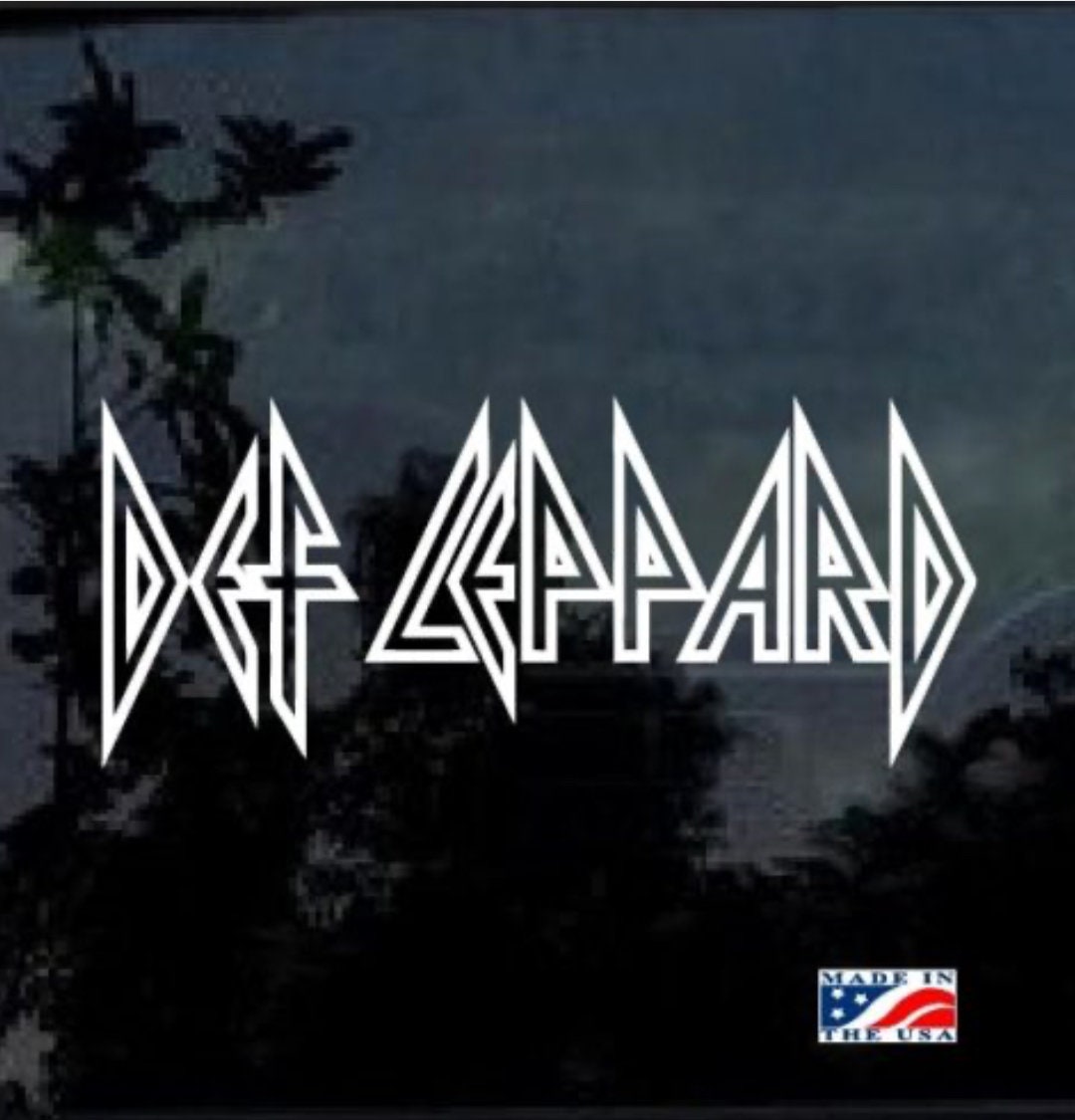 Def Leppard Decal Sticker Holographic for Car Laptop Water Bottle Many ...