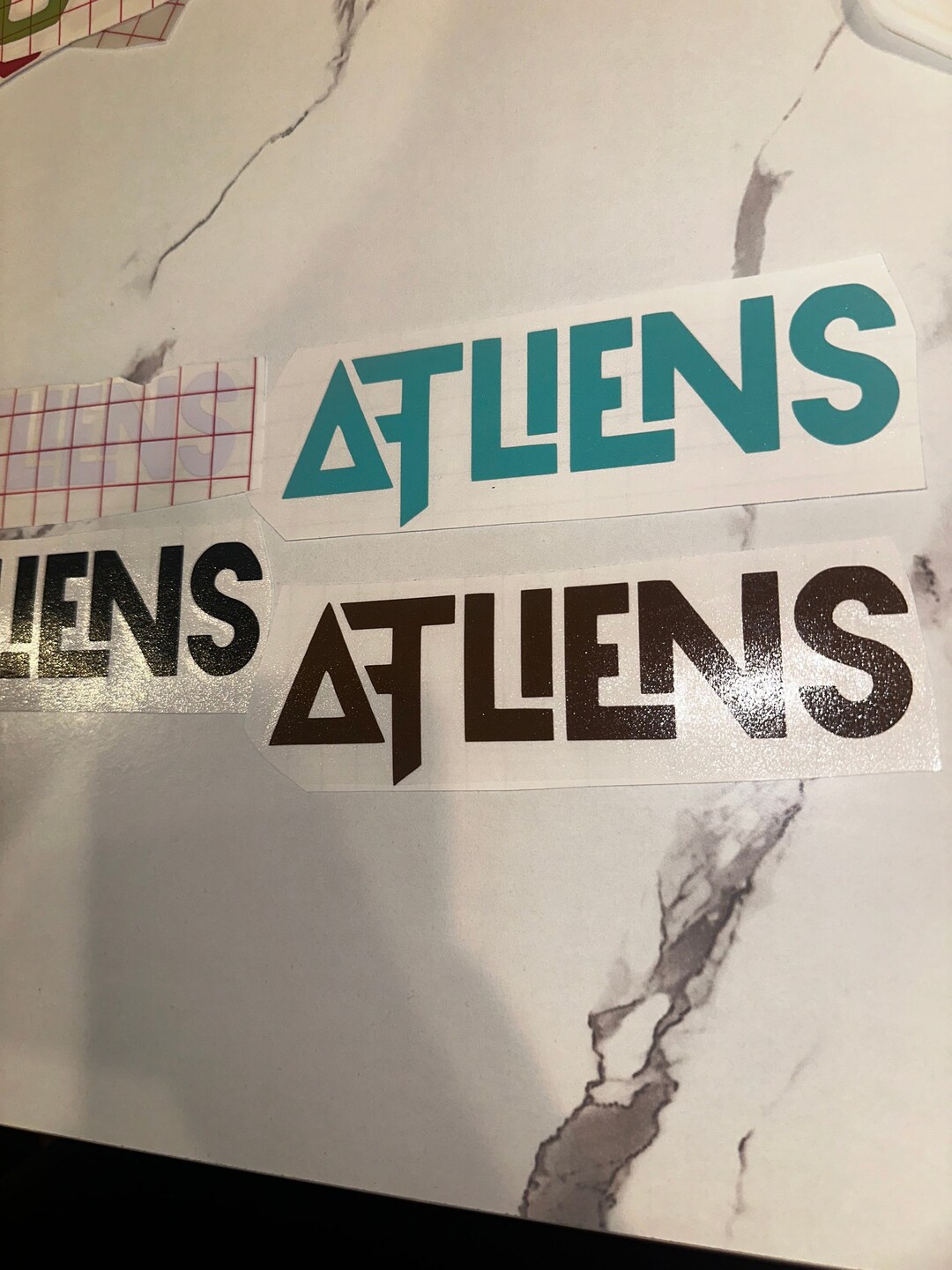 Atliens Car Decal Sticker Slap Many Colors Holographics and Sizes ...