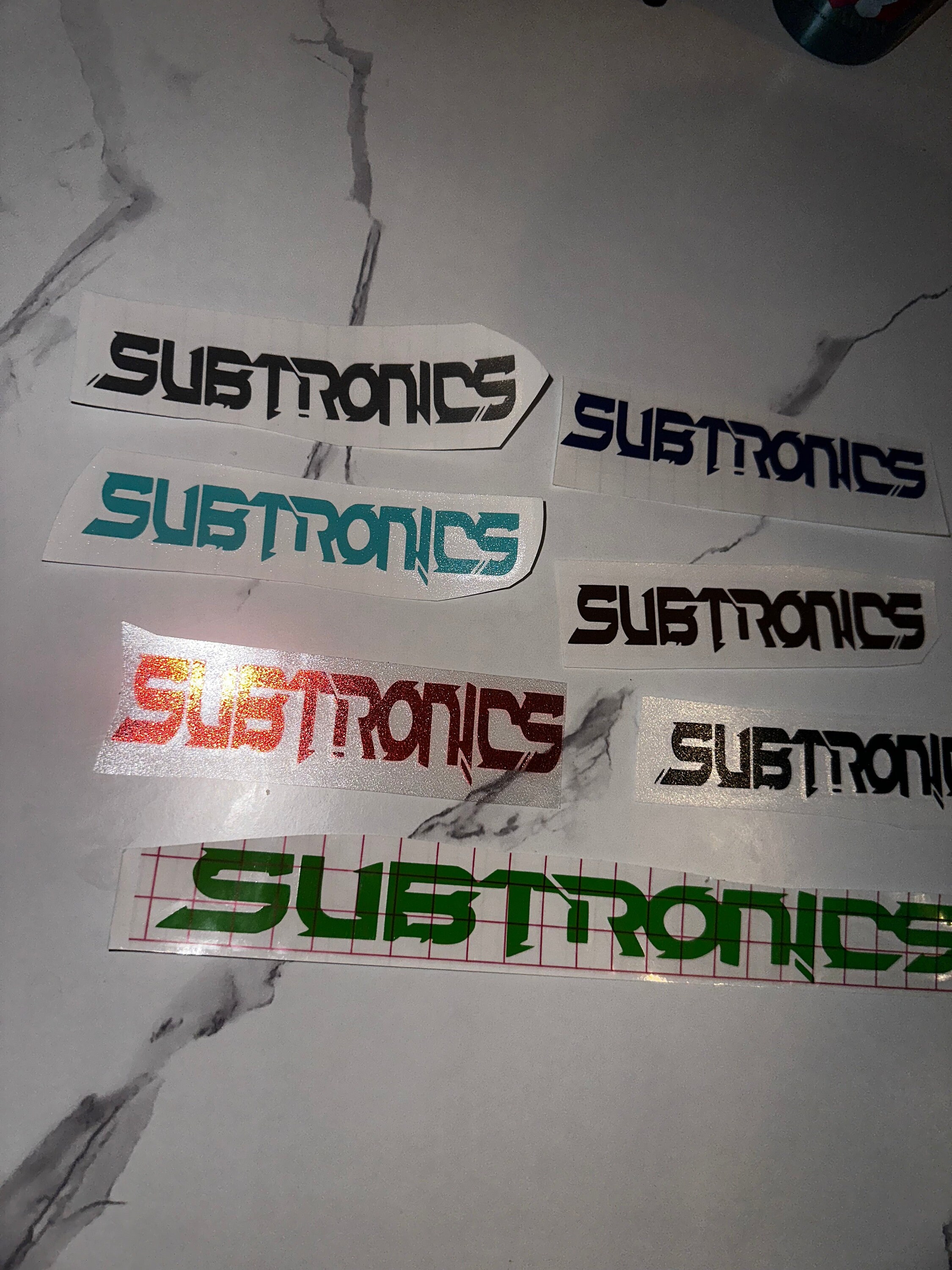 Subtronics Letters Decal Sticker Slap EDM DJ Dubstep Festival Many ...