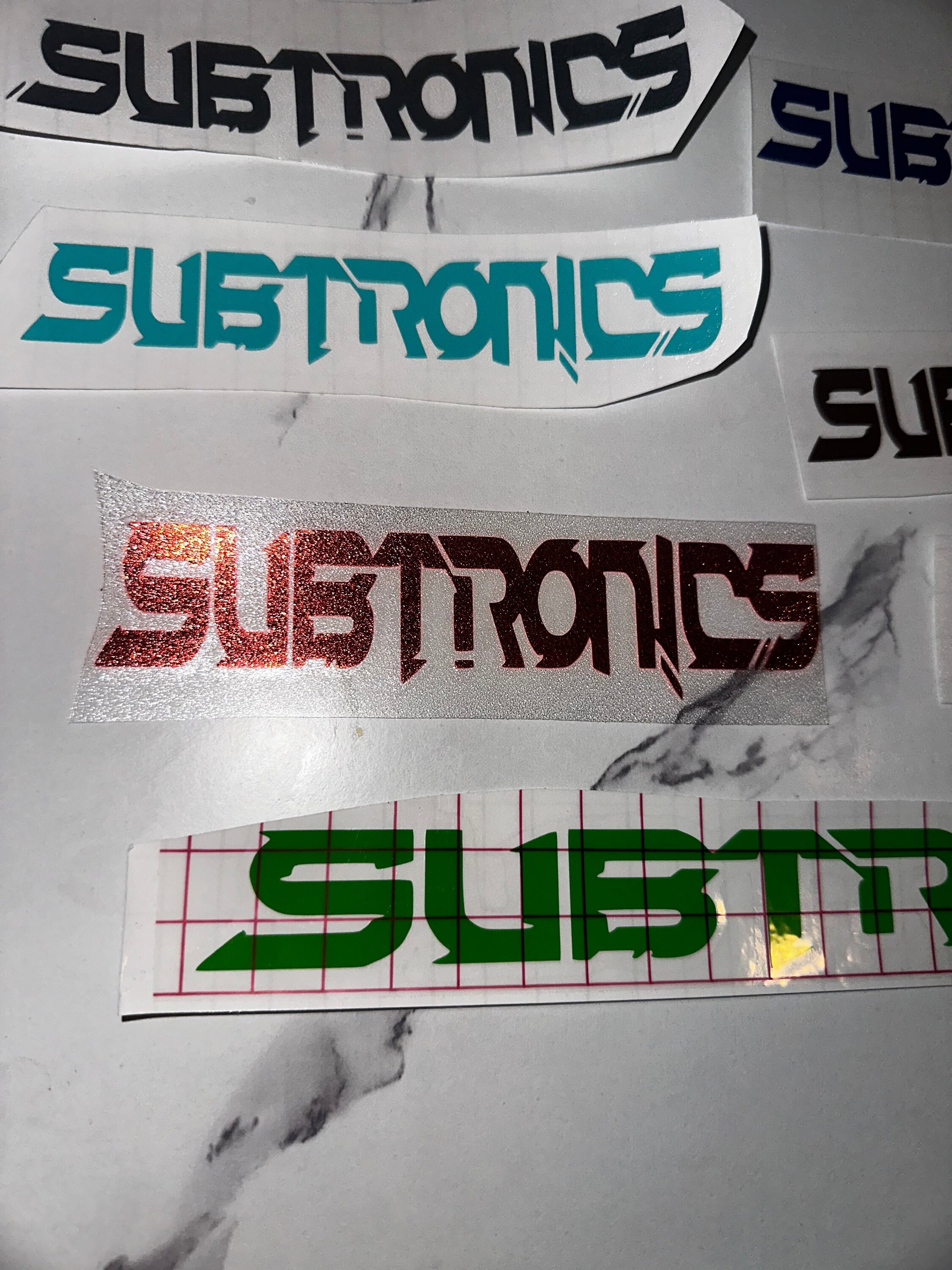 Subtronics Letters Decal Sticker Slap EDM DJ Dubstep Festival Many ...