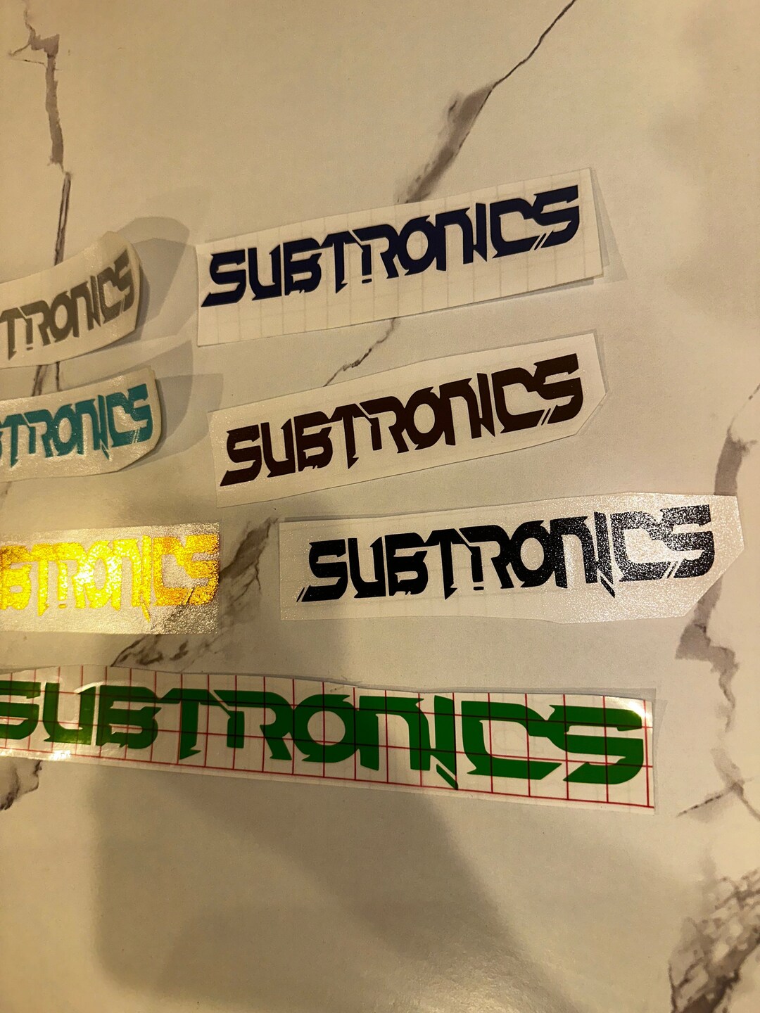 Subtronics Letters Decal Sticker Slap Many Colors Holographics and ...