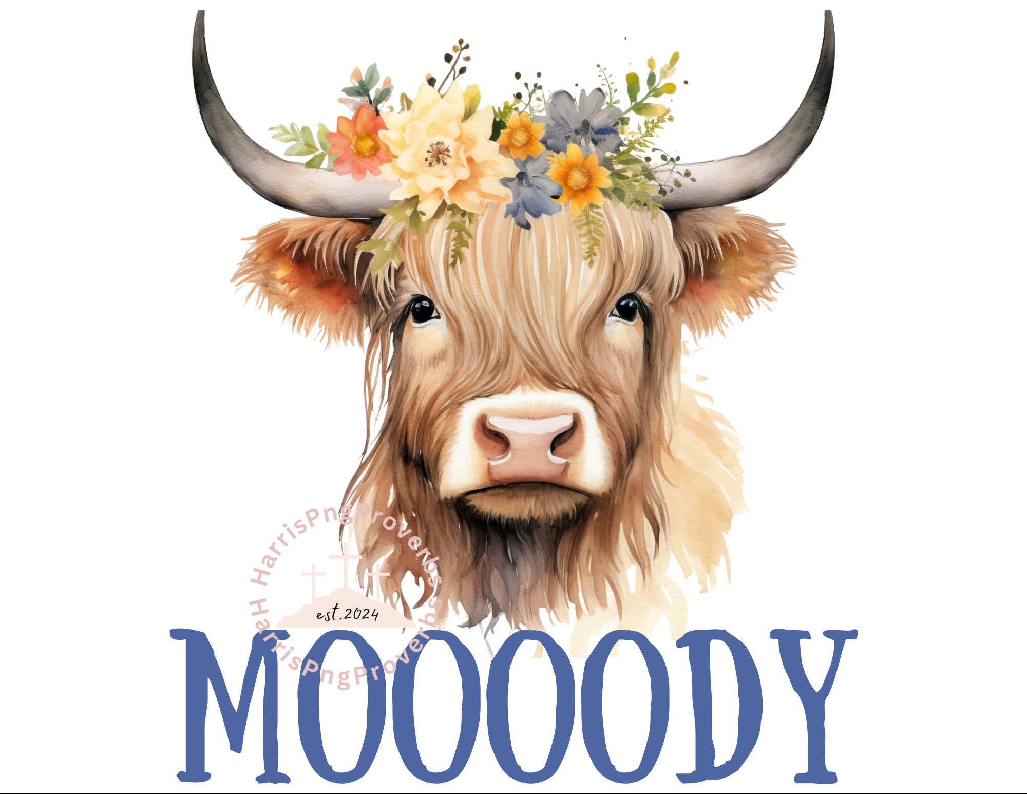 Mooooody, Cow Design, in a While Mood, Sass, Attitude, PNG ...