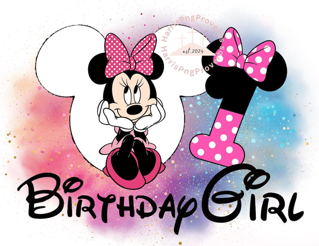 Minnie Mouse Birthday PNG, Baby Girl, Birthday Party, Birthday Girl ...