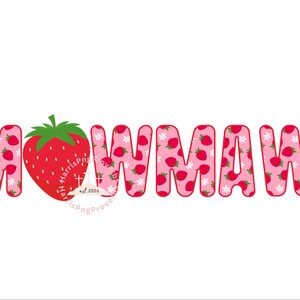 Strawberry First Birthday PNG Bundle: Customizable Family Design ...