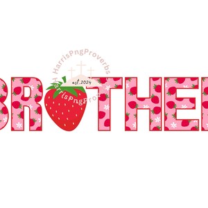 Strawberry First Birthday PNG Bundle: Customizable Family Design ...