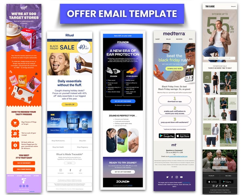 150+ Figma Email Templates for All Niches Ecommerce Brands Email ...