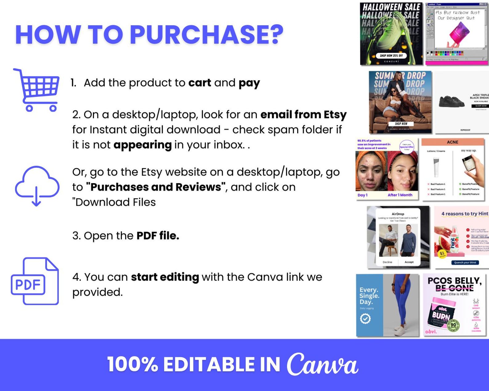 65+ Winning Static Ads Canva Templates, Image Ads Creatives Template ...