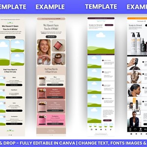 65+ Canva Email Templates for Beauty and Self Care Product Device Email ...