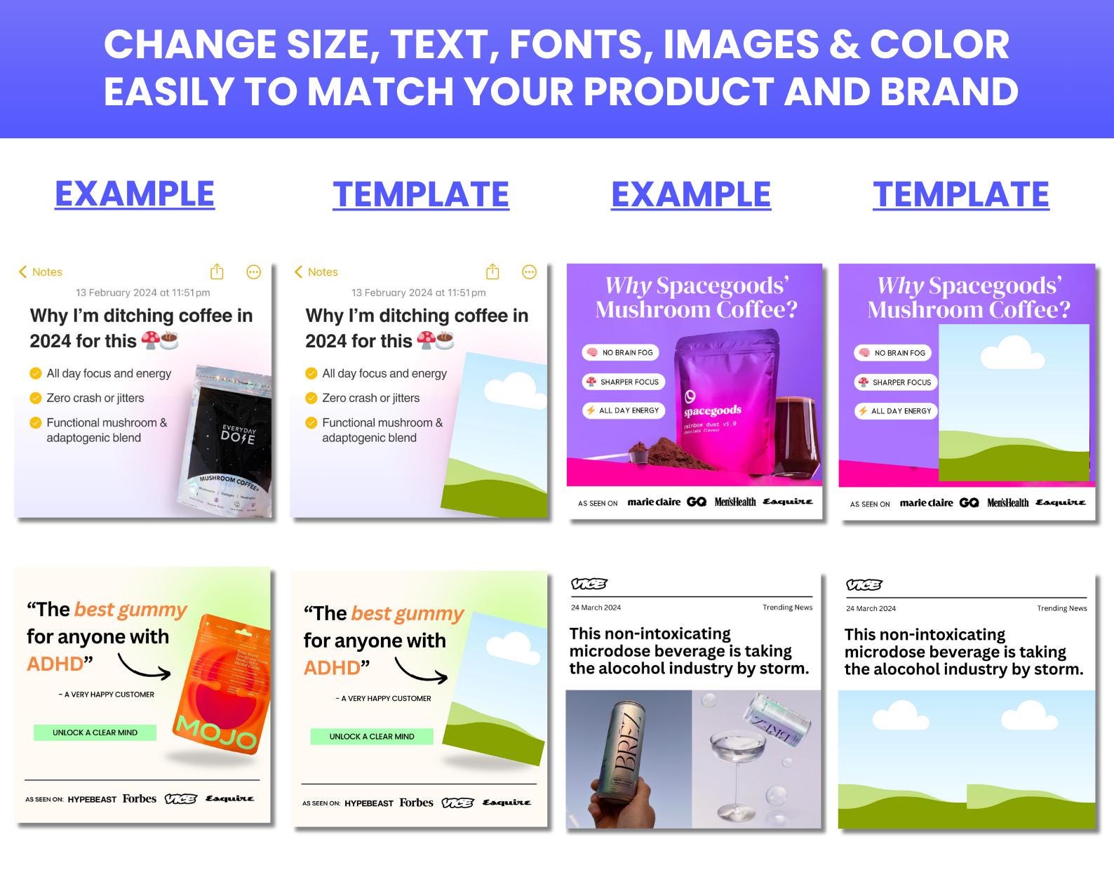 450+ Winning Static Ads Canva Templates, Image Ad Creatives Template ...
