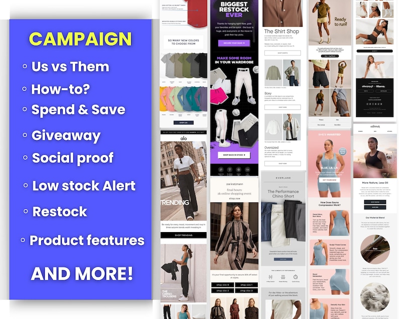 60+ Canva Email Templates for Men & Women Fashion Clothing Brand Email ...