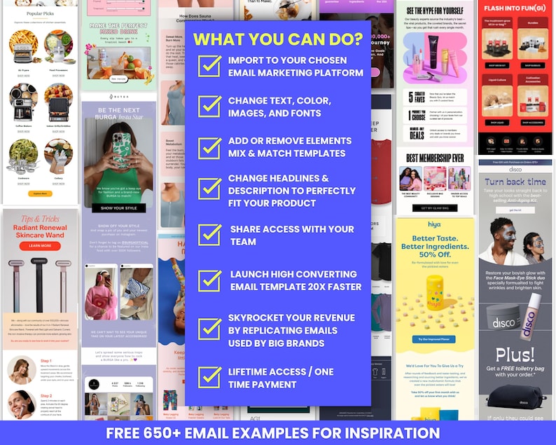 400+ PLR Canva Email Templates for All Niches Email Campaign Email ...