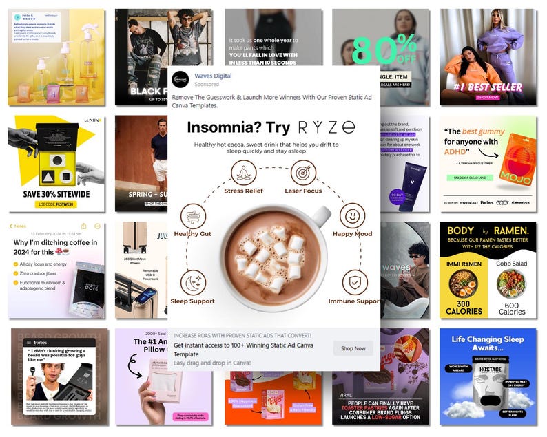 20+ Winning Static Ads Canva Templates, Image Ads Creatives Template ...