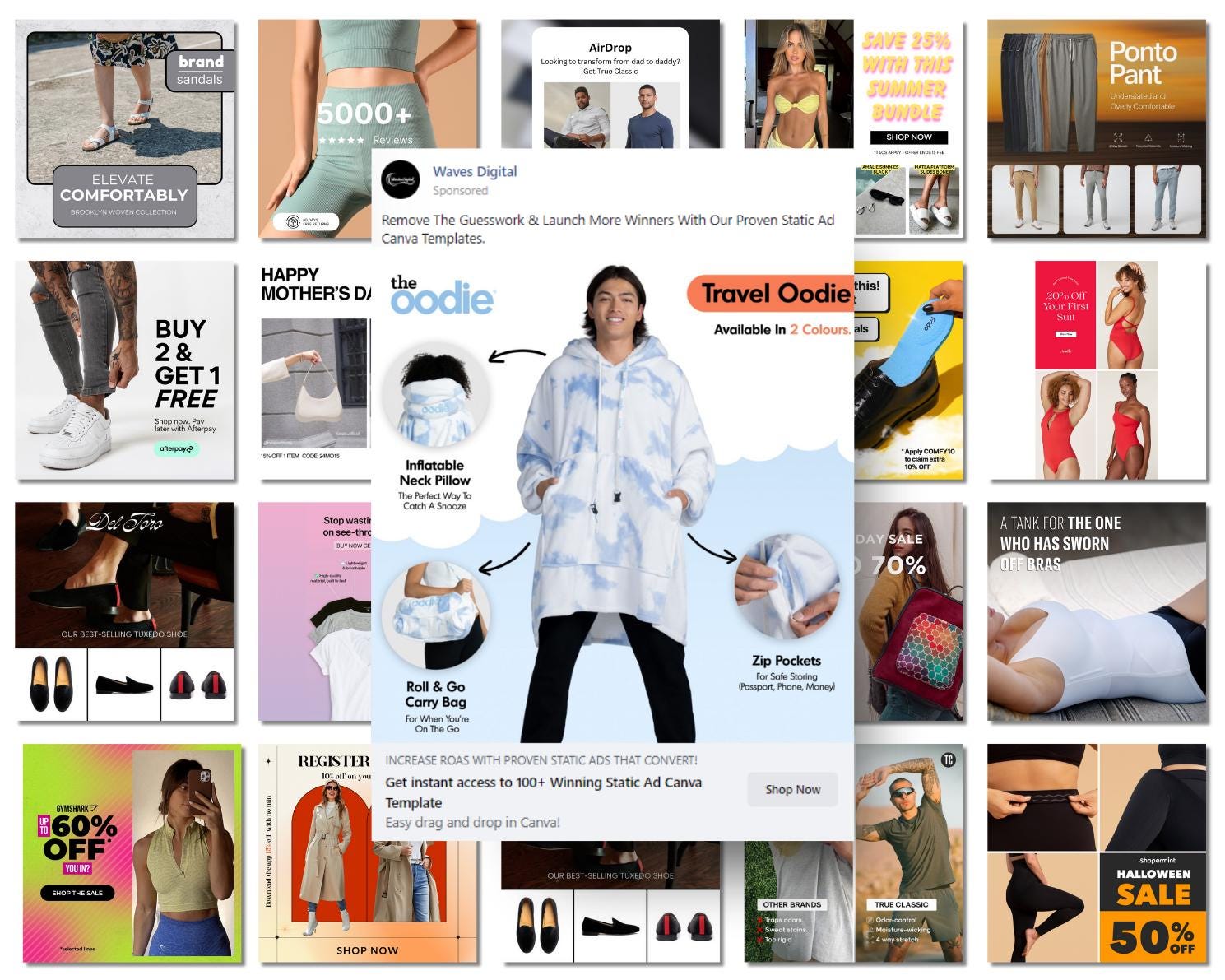 135+ Winning Static Ad Canva Templates for Men & Women Clothing ...