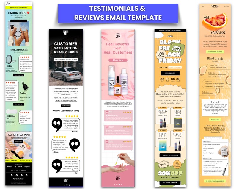 50+ Figma Email Templates for All Niches Ecommerce Brands Email ...