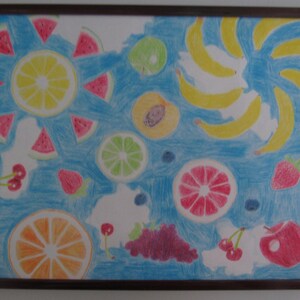 Fabulous Fruit Colored Pencil Drawing by Ian Mckay - Etsy