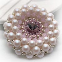 Beaded Brooch - Etsy