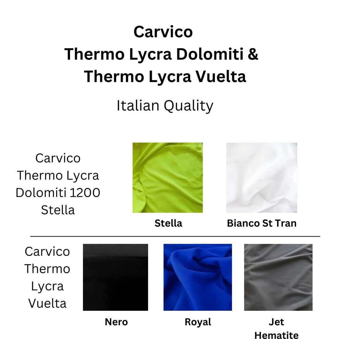 Carvico Thermo Lycra Dolomiti & Thermo Lycra Vuelta Premium Italian ...