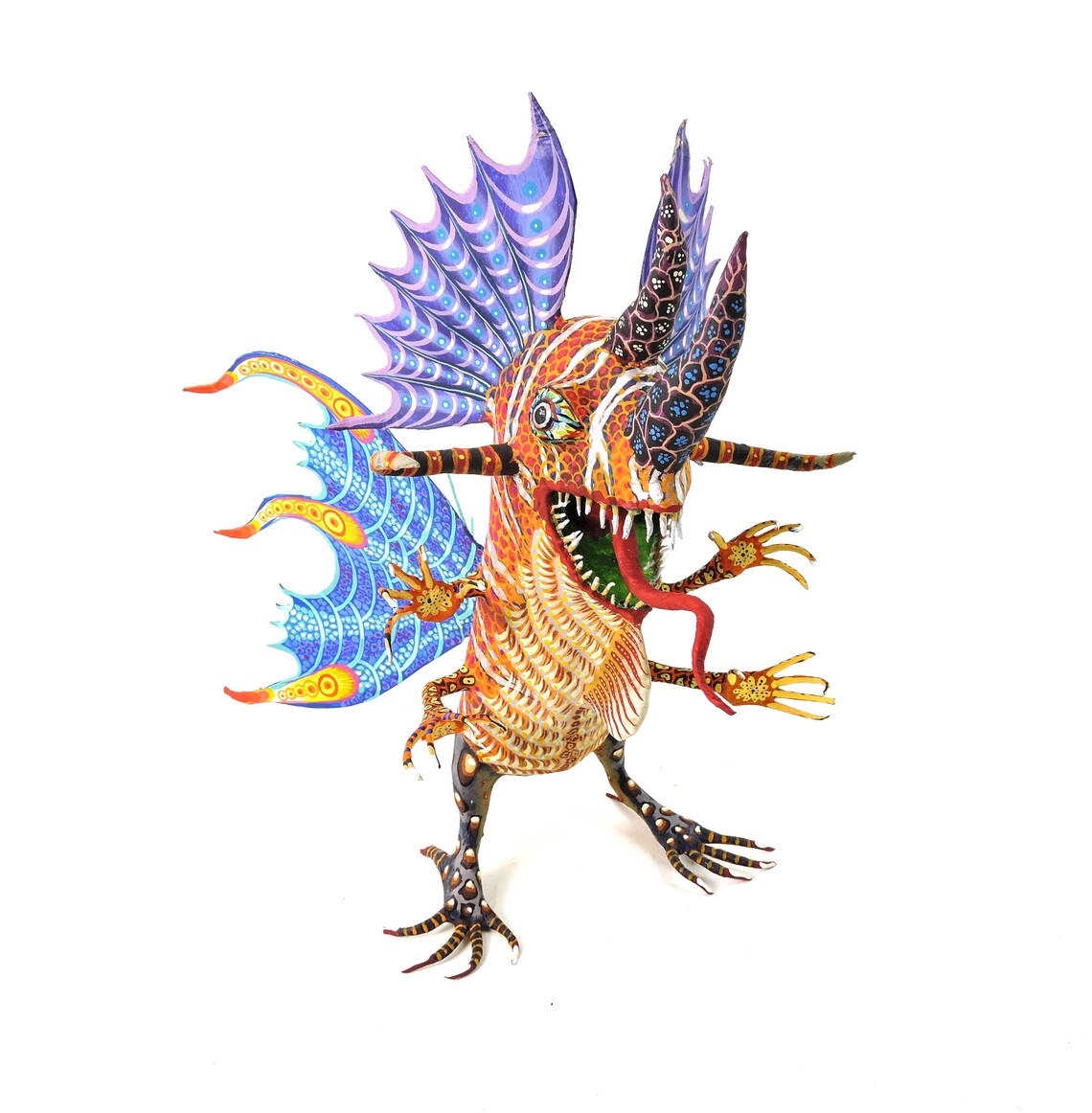 Folk Arte Handcrafted Mexican Papier Mâché Alebrije: A Vibrant and ...
