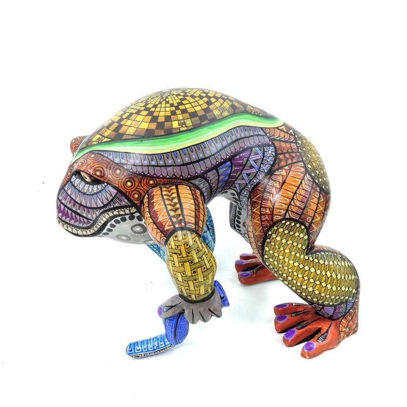 Alebrije Frog Toad Lord Mexican Wood Sculpture Handcarvings From Oaxaca ...