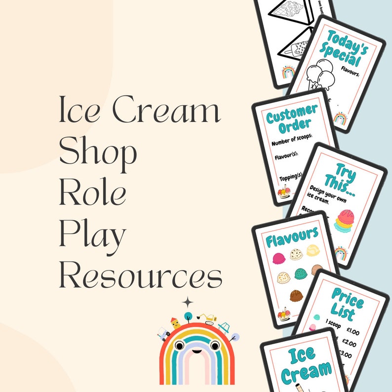 Ice Cream Role Play Resources - Etsy