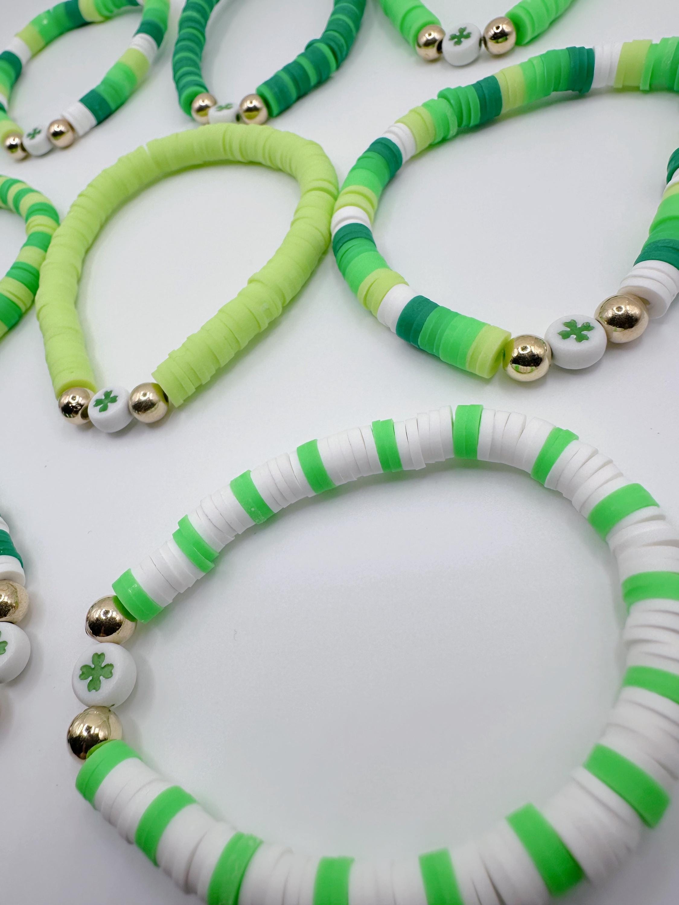 8-pack St. Patricks Day Friendship Bracelets Size 6.5 Inches Sized for ...