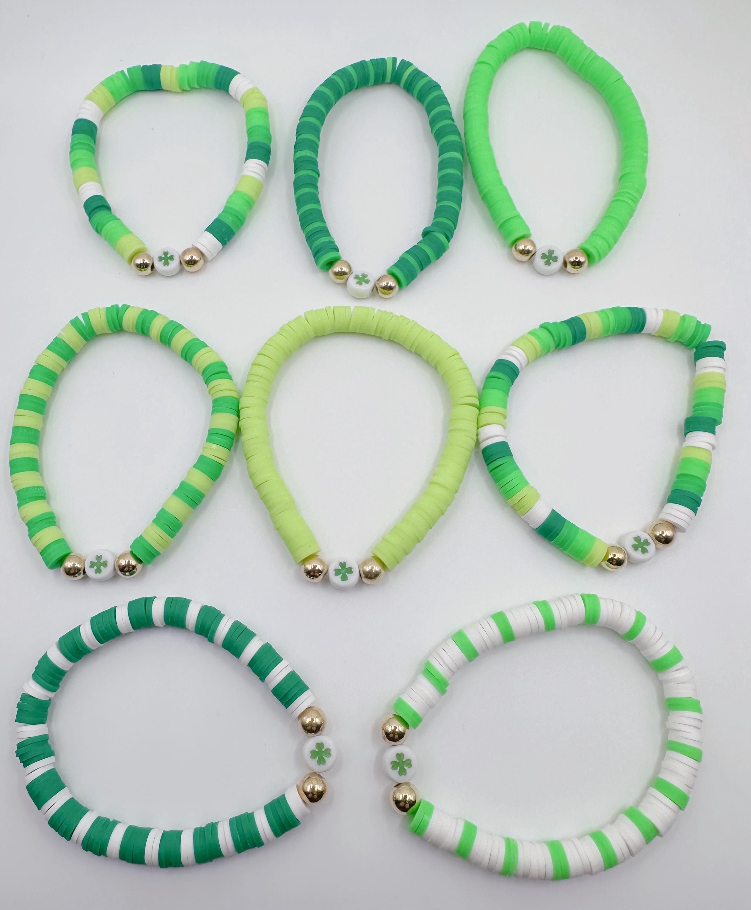 8-pack St. Patricks Day Friendship Bracelets Size 6.5 Inches Sized for ...