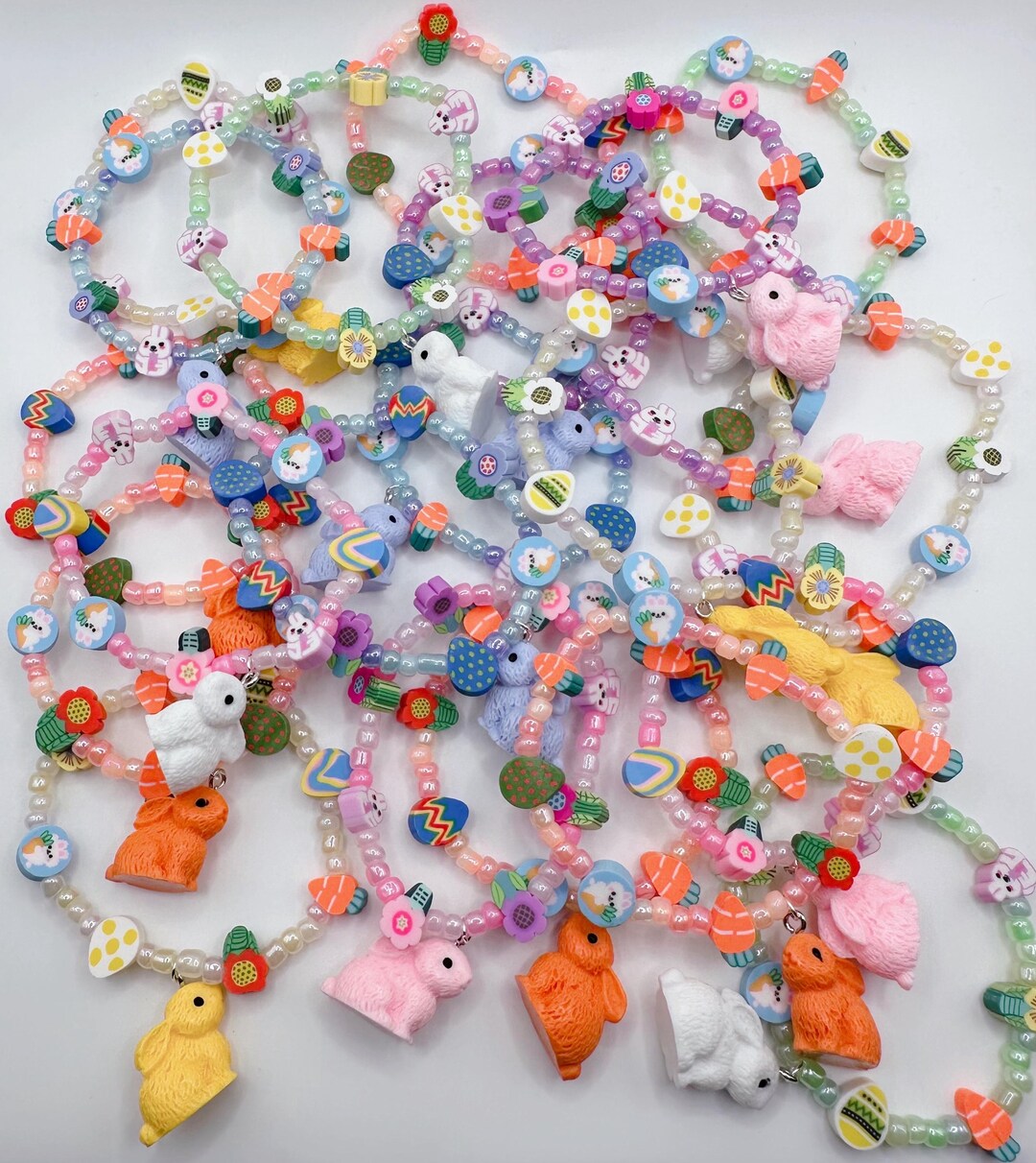 21-pack Easter Friendship Bracelets | Size 6.5 Inches | Sized for ...