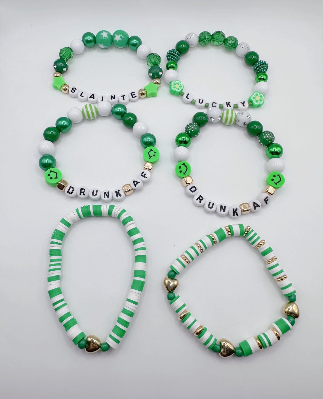 6-pack St. Patrick’s Day Friendship Bracelets | Size 7 Inches (average ...