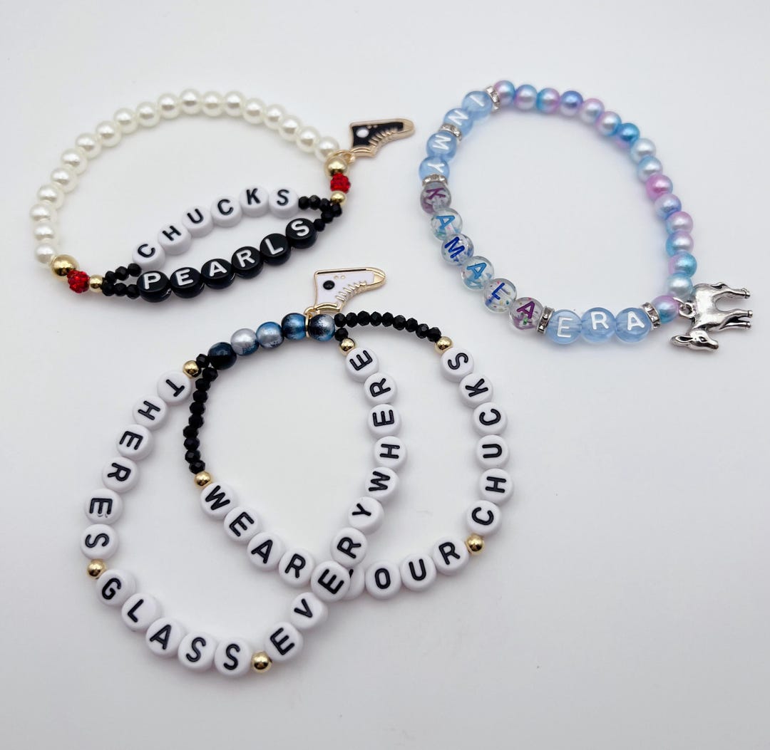 3-pack Kamala Harris Friendship Bracelets in My Kamala Era Chucks and ...