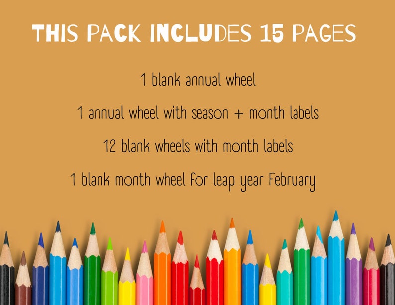 Blank Phenology Wheel Templates - Etsy