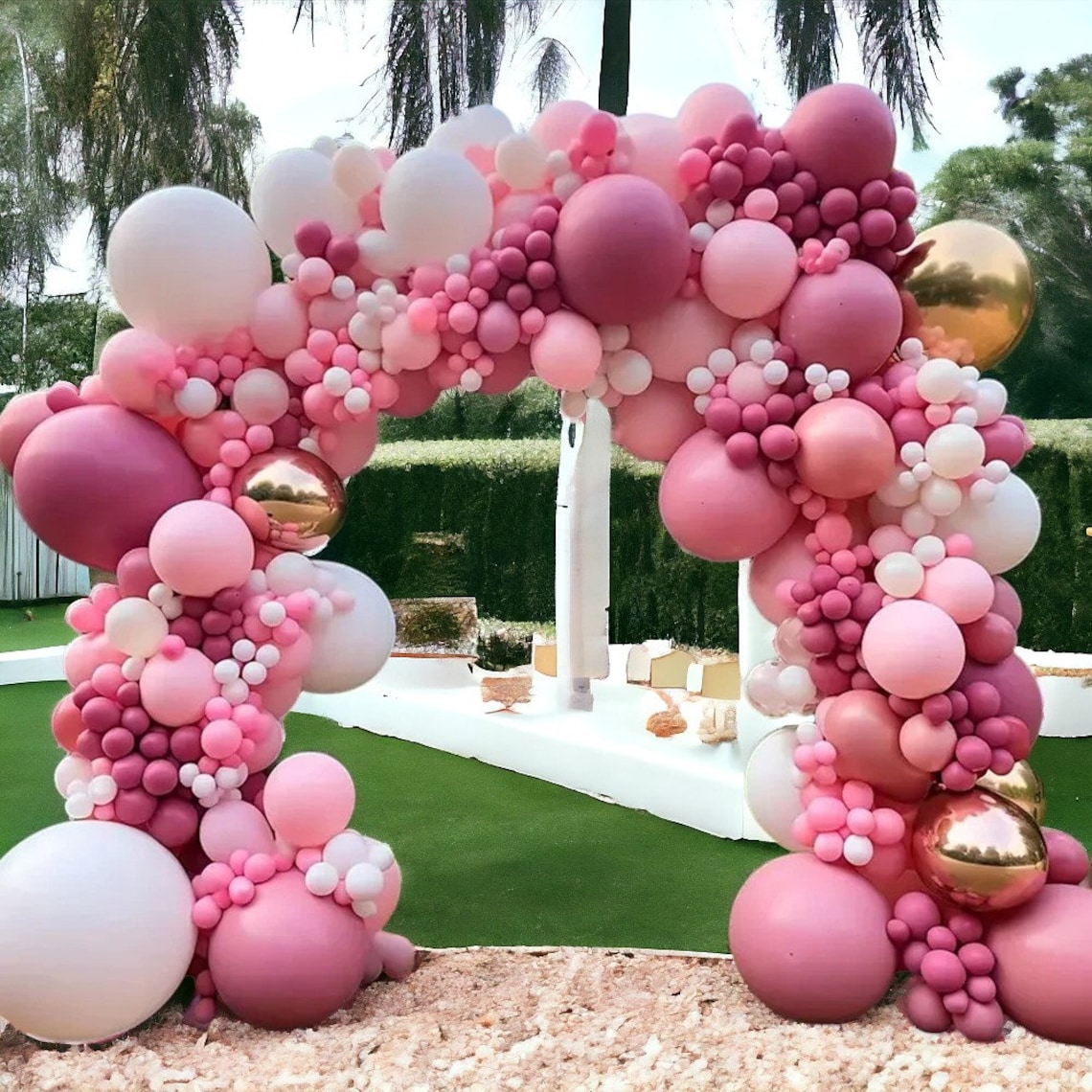 Pastel Pink Balloon Arch Kit, Balloon Garland Arch, Wedding Decor, Baby ...