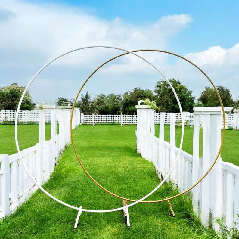 Garden Arch Frame, White Gold Balloon Arch, Balloon Arch, Wedding Arch ...
